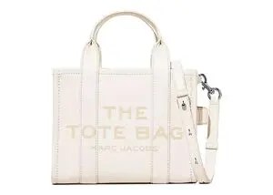 Marc Jacobs The Leather Small Tote Bag - Cotton/silver