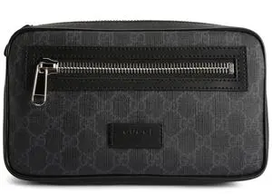 Gucci Gg Supreme Soft Waist Bag - Black/grey