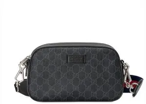 Gucci Gg Supreme Small Shoulder Bag - Black/grey