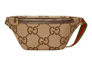 Gucci Jumbo Gg Belt Bag - Camel/ebony