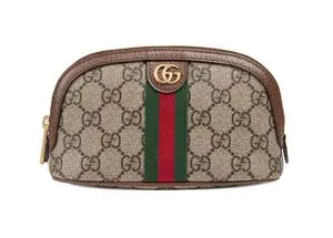 Gucci Ophidia Gg Medium Cosmetic Case - Beige/ebony