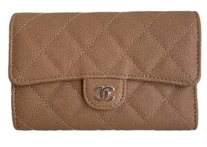 Chanel Classic Medium Flap Wallet - Caramel (ap0232)
