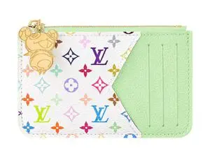 LOUIS VUITTON X Takashi Murakami Romy Card Holder - Green Tea/white Multicolored