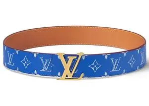LOUIS VUITTON Initiales 40mm Reversible Belt - Blue