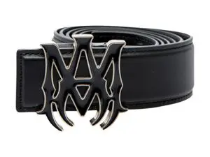 Amiri Nappa Leather Belt - Black