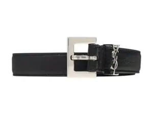 Amiri Amiri Nappa Leather Belt Nero