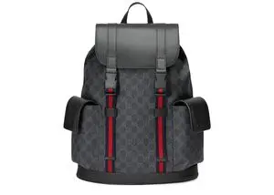 Gucci Soft Gg Supreme Backpack - Black/grey