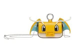 Fendi X Frgmt X Pokemon Nappa Leather Nano Baguette Charm - Yellow