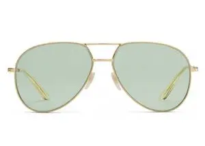 Gucci Aviator Metal Sunglasses - Green/gold (520116 I0330 8070)