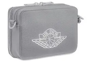 Dior X Jordan Wings Messenger Bag - Grey