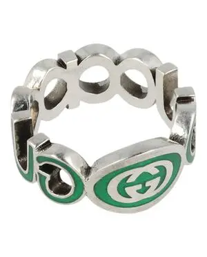 Gucci Sterling Interlocking G Ring - Silver