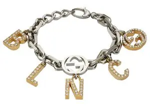 Gucci X Balenciaga The Hacker Project Charm Bracelet - Silver