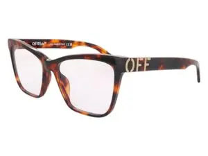 Off-White Style 67 Eyeglasses - Havana Blue Light Block (oerj067s24pla0016000/fr)