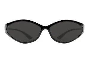 Balenciaga 90s Oval Sunglasses - Black (745069t00071000)