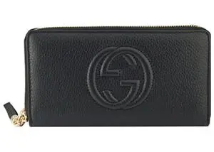Gucci Soho Long Zipper Wallet - Black