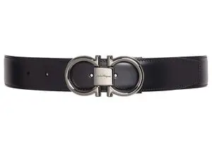 SALVATORE FERRAGAMO Reversible And Adjustable Gancini Belt