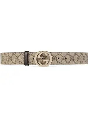 Gucci Belt Supreme G Buckle Brown