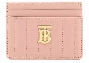Burberry Quilted Lola Card Holder - Pink