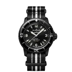 SWATCH Blancpain X Scuba Fifty Fathoms Ocean Of Storms Watch - Bioceramic