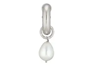 Gucci Pearl Charm Single Earring - Palladium/tone