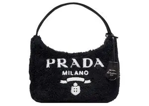 Prada Re-edition 2000 Terry Mini Shoulder Bag - Black
