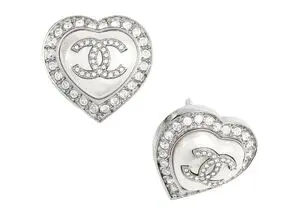 Chanel Stud Earrings - Silver/pearly White/crystal (abb632 B14143 Nr575)