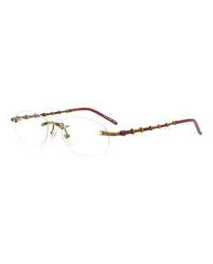 Gucci Round Eyeglasses - Gold/transparent (gg0857oj
