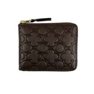 Comme Des Garçons Sa710eb Wallet Classic Embossed B - Brown