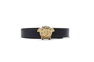 Versace Palazzo Belt With Medusa Buckle - Black