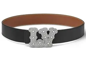 LOUIS VUITTON Ranch Studs 40mm Reversible Belt - Black