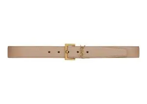 SAINT LAURENT Cassandre Belt With Square Buckle