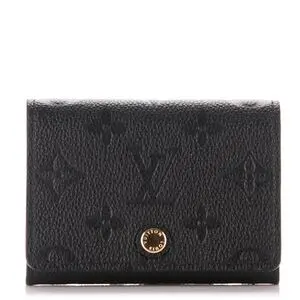 LOUIS VUITTON Business Card Holder Monogram Empreinte - Noir Black