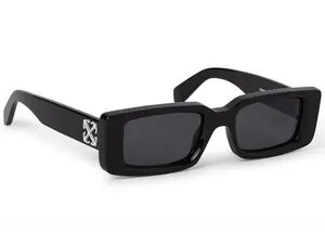 Off-White Arthur Rectangle Sunglasses - Black/dark Grey (oeri127s24pla0011007/fr)