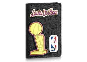 LOUIS VUITTON X Nba Hero Jacket Leather Pocket Organizer Black