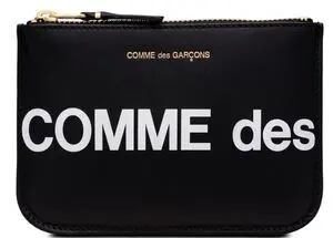 Comme Des Garçons Sa8100hl Huge Logo Wallet - Black