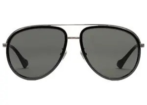 Gucci Aviator Frame Sunglasses - Grey Metal (691355 I3330 1012)