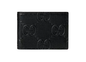 Gucci Gg Embossed Bifold Wallet - Black