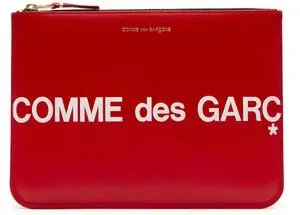 Comme Des Garçons Sa5100hl Huge Logo Wallet - Red