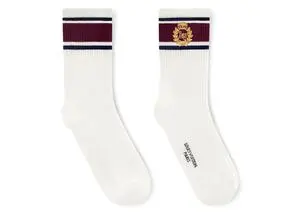 LOUIS VUITTON Crest Socks - White