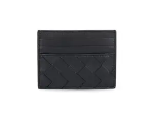 Bottega Veneta Intrecciato Weave Wallet - Black