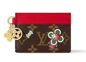 LOUIS VUITTON Charms Card Holder - Monogram/candy Red