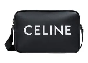 Celine Smooth Calfskin Messenger Bag - Black/white