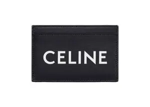 Celine Print Card Holder - Black White