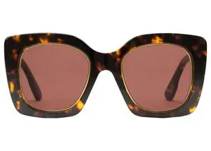 Gucci Oversize Square Frame Sunglasses - Tortoiseshell (691318 J0740 2323)