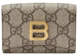 Gucci X Balenciaga The Hacker Project Card Case Wallet - Beige/ebony