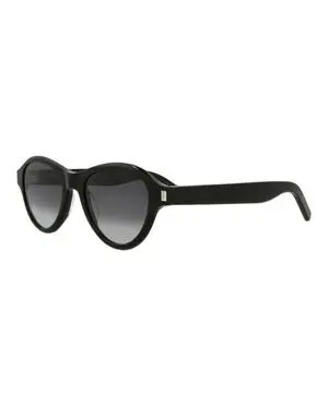 Saint Laurent Round Oval Sunglasses - Black/grey (sl520sunse