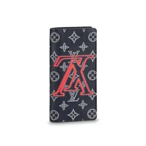 LOUIS VUITTON Brazza Wallet Monogram Upside Down Ink - Navy Blue