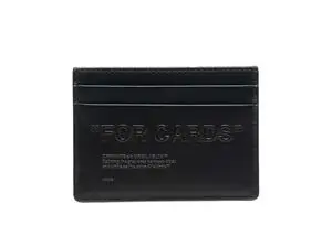 Off-White Debossed For Cards Card Holder - Black