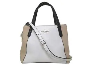Kate Spade New York Jackson Triple Compartment Satchel Bag Medium - Optic White