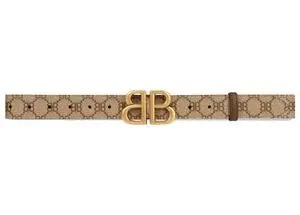 Gucci X Balenciaga The Hacker Project Bb Large Belt - Beige